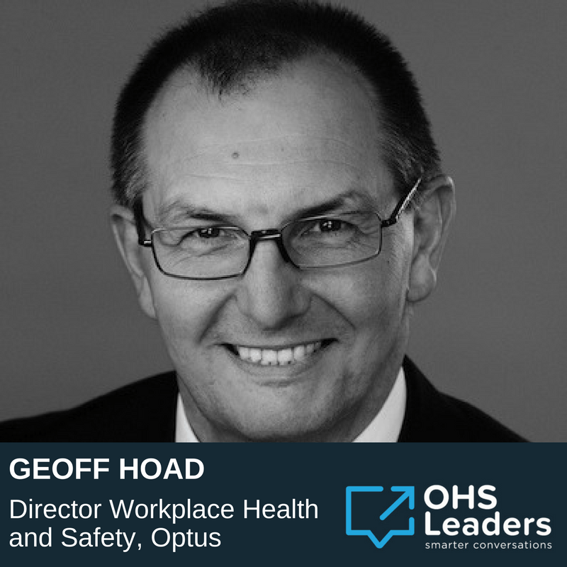 Geoff Hoad, Director Workplace Health and Safety at Optus delivers a ...