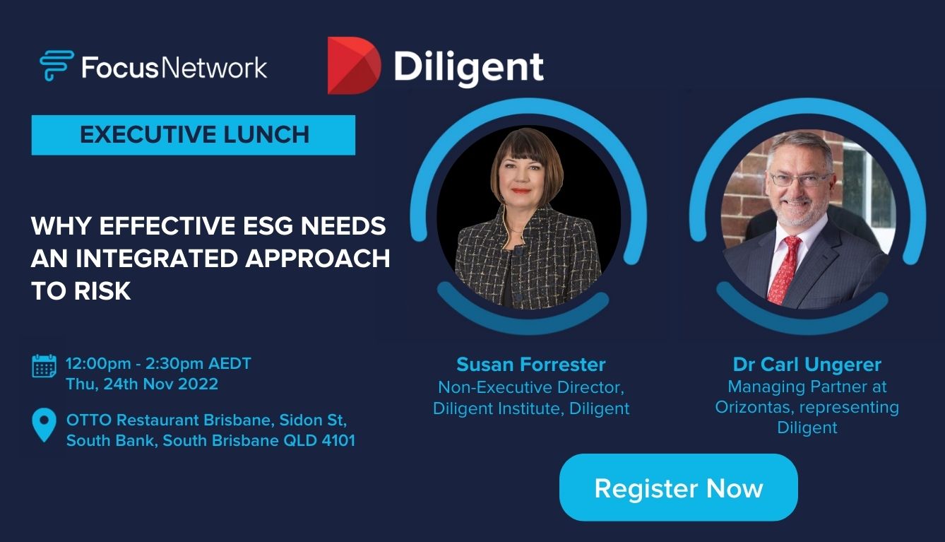 EVENT THEME: Why Effective ESG Needs an Integrated Approach to Risk - Focus Network
