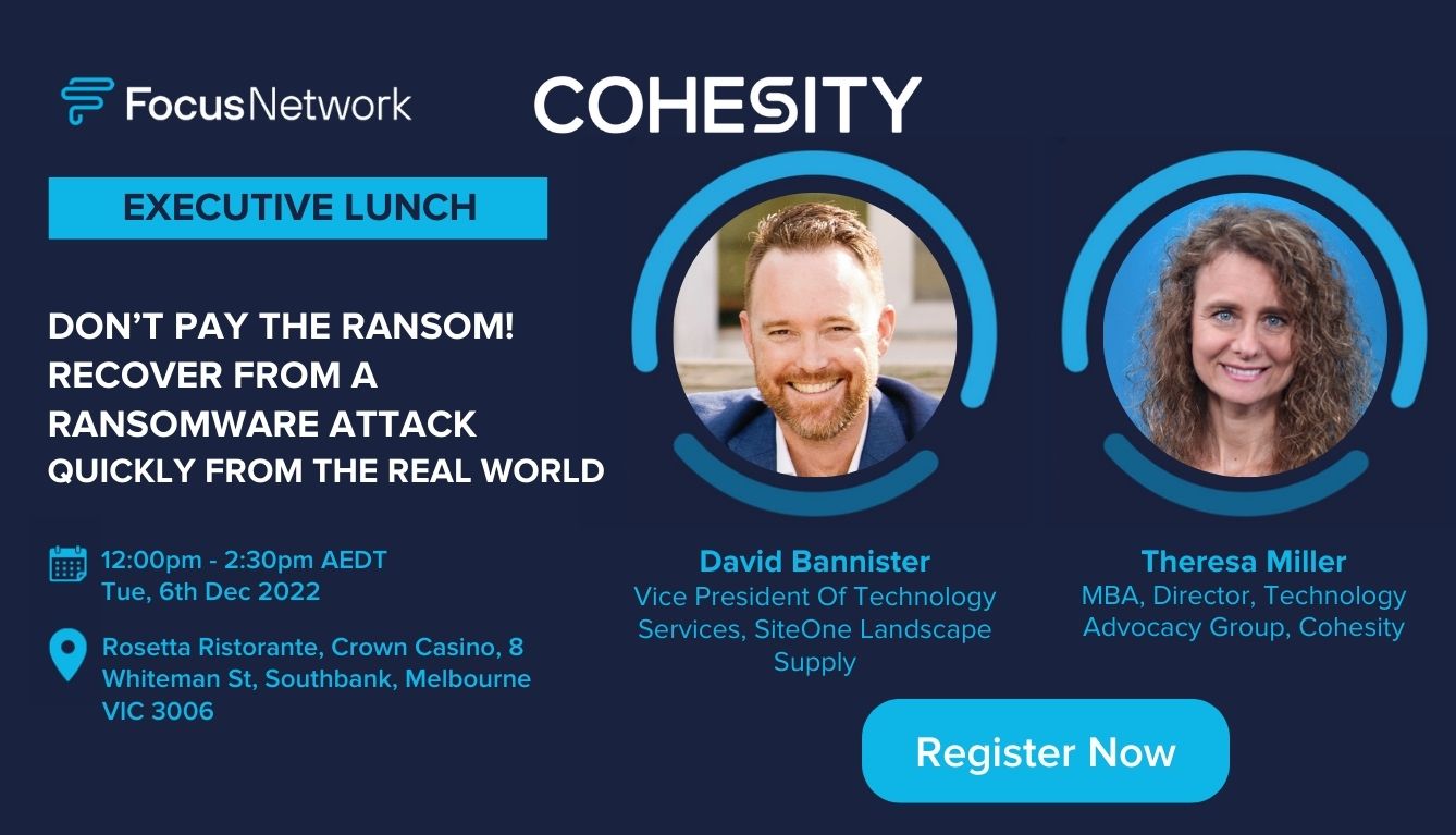 EVENT THEME: Don’t pay the ransom! Recover from a Ransomware Attack Quickly from the Real World ...